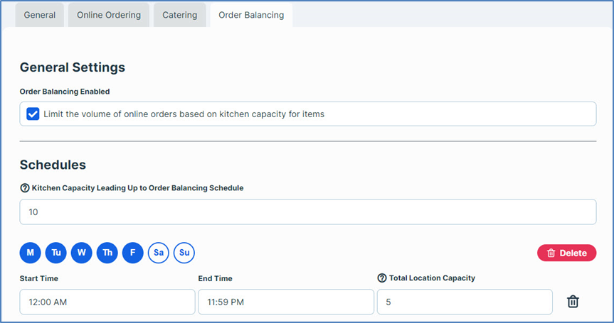 Online Ordering Screen – HCM Info