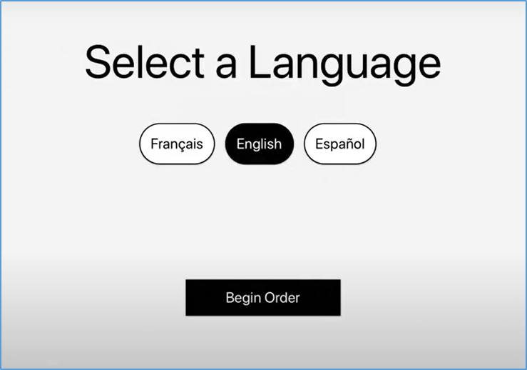 App Ordering Screen – HCM Info