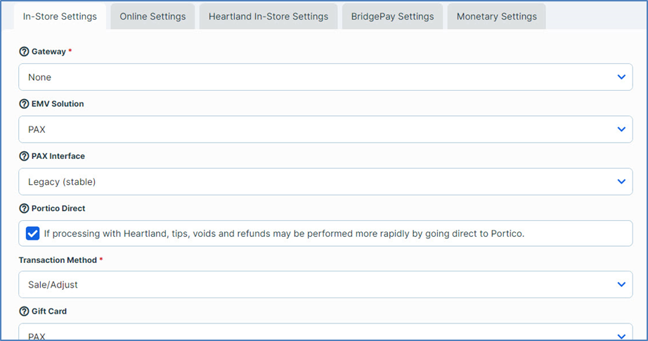 Payment Gateway Screen (US) – HCM Info