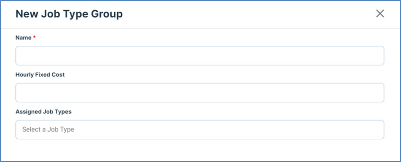 Labor Categories (Job Type Groups) Screen – HCM Info