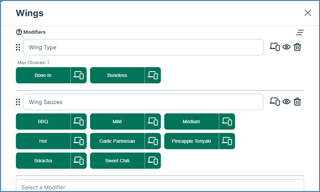 Items Screen – HCM Info