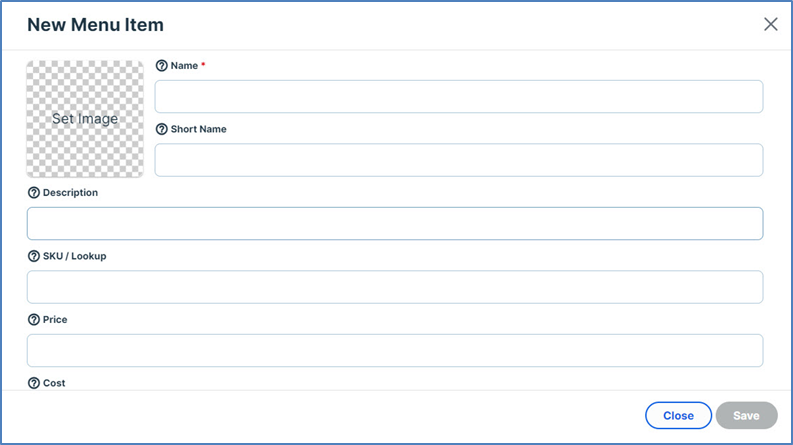 Items Screen – HCM Info
