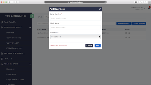 ZKT Time Clock with Time and Attendance Setup Guide – HCM Info