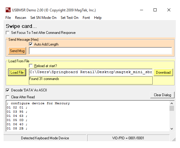 Configuring your MagTek Mini USB Card Reader for Vantiv (formerly ...