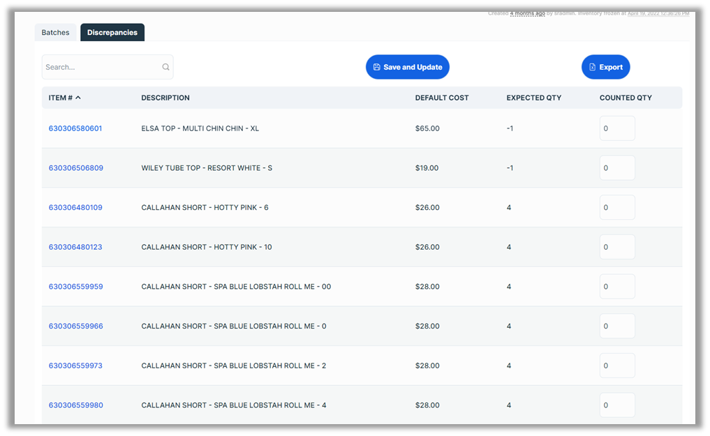 Completing Physical Counts (via scanning items or importing quantities ...